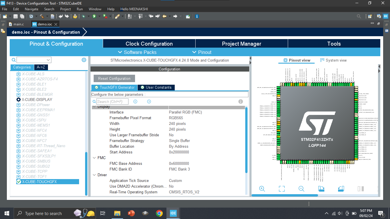 Solved: TouchGFX- STM32F423ZHT6 - STMicroelectronics Community