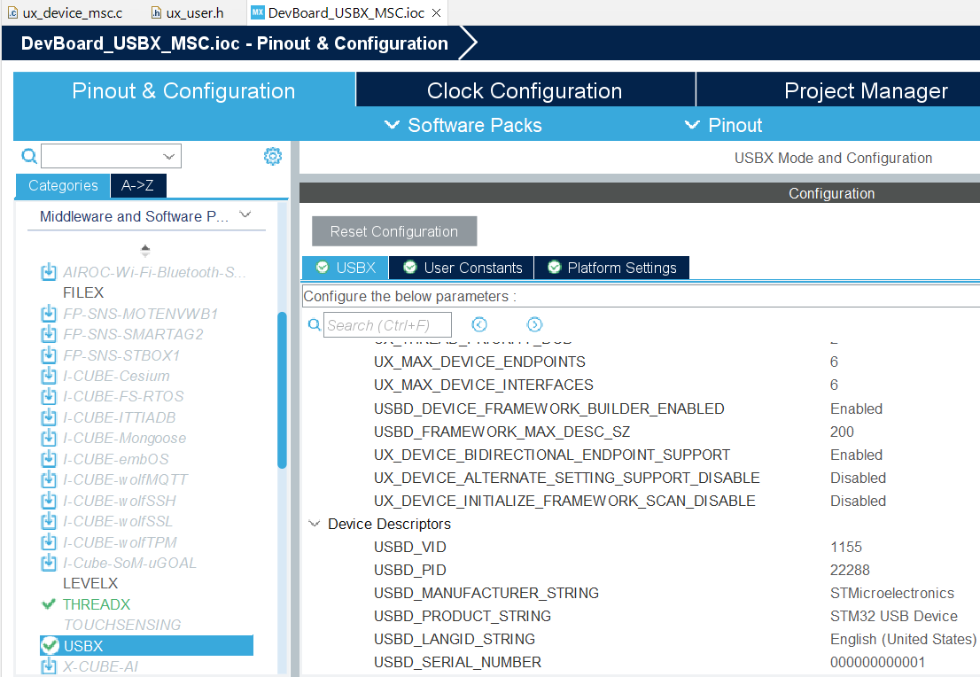 USBX Device MSC problem with file system recogniti... - STMicroelectronics Community