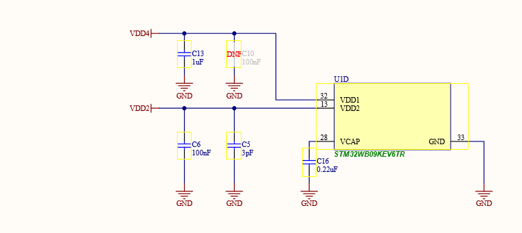 Stm32wb09ke Vcap Pin Stmicroelectronics Community