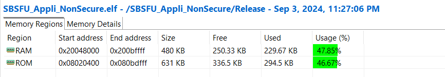 Solved Ram Size Is Not Increasing And Giving Runtime Erro Stmicroelectronics Community