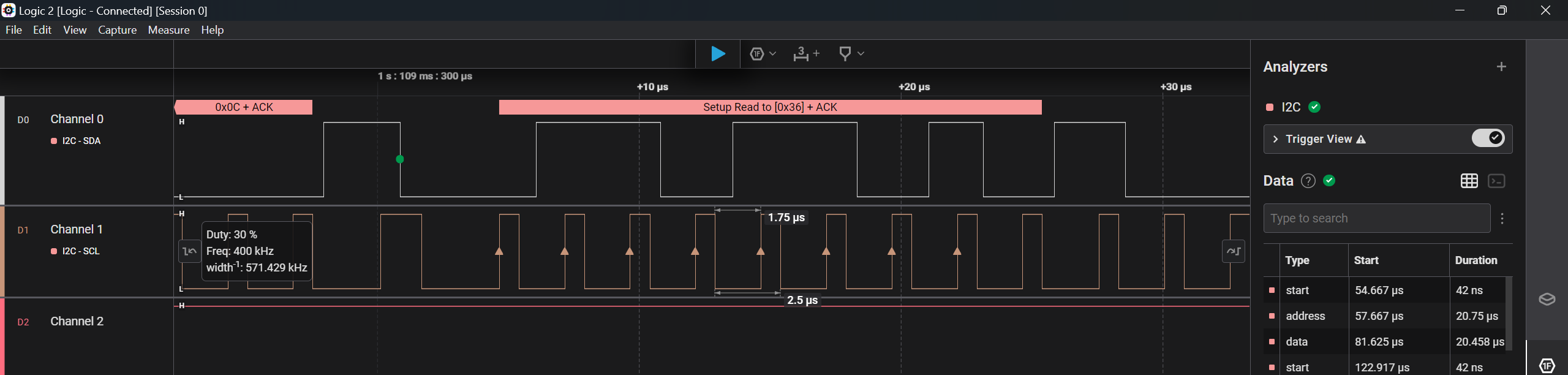 Solved I2c Clock Incorrect Stmicroelectronics Community