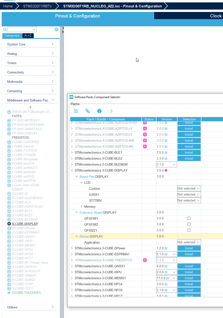 Solved: GFX01M2 and unsupported X-Nucleo boards in TouchGF... - STMicroelectronics Community