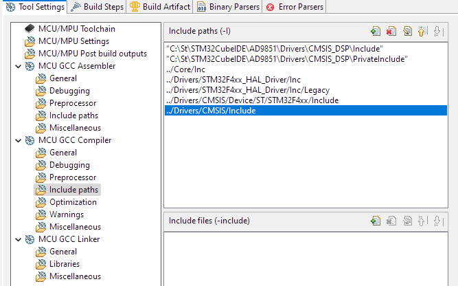 How To Integrate Cmsis Dsp Libraries On A Stm32 Pr Stmicroelectronics Community