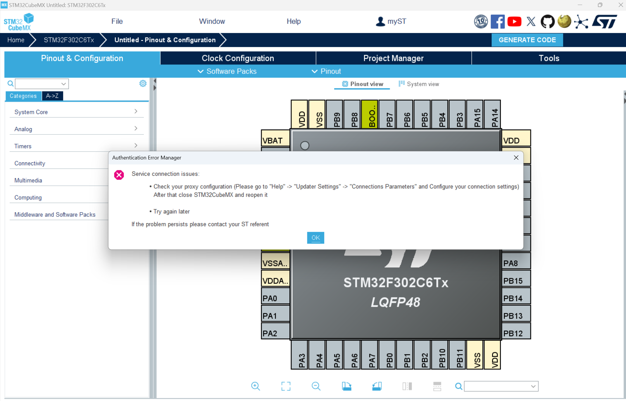 Login problem - STMicroelectronics Community