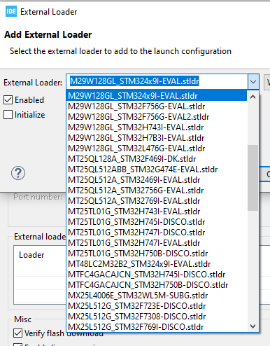 Solved: external loader file not found - STMicroelectronics Community