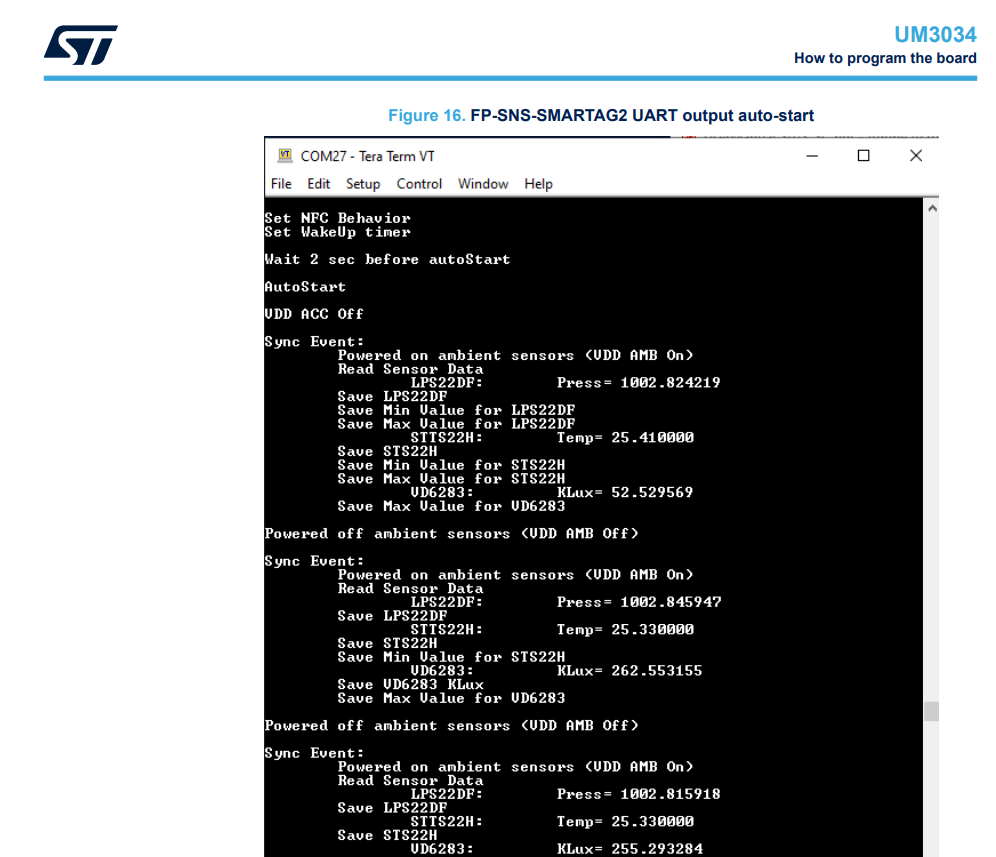 Solved: SMARTAG2 - Failed to parse sensor value - STMicroelectronics Community