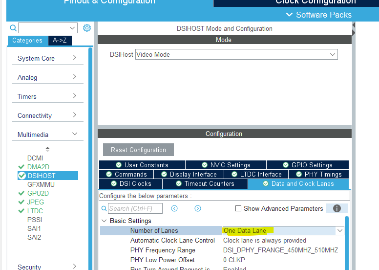 Solved: STM32U5G9J-DK1 drive LCD with single lane - STMicroelectronics Community