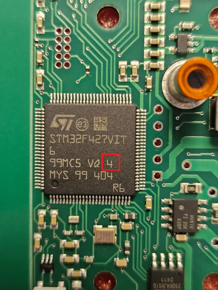 Solved Is This Mcu A Fake Of Stm32f427vit6 Stmicroelectronics Community