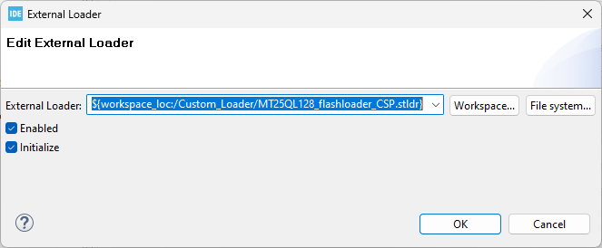 Solved: Custom Loaders for the STM32L496 with MT25QL128 Qu... - STMicroelectronics Community