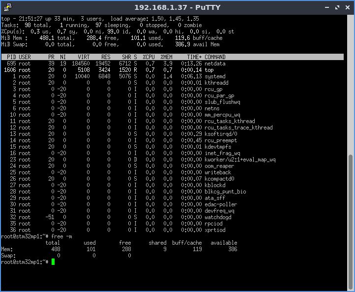 What's is the typical RAM usage when idle after st ...