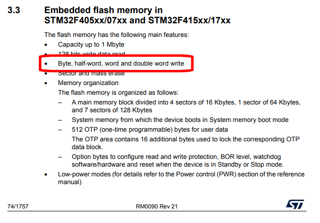 How To Correctly Write 4 Byte Float Value To Stm Stmicroelectronics Community