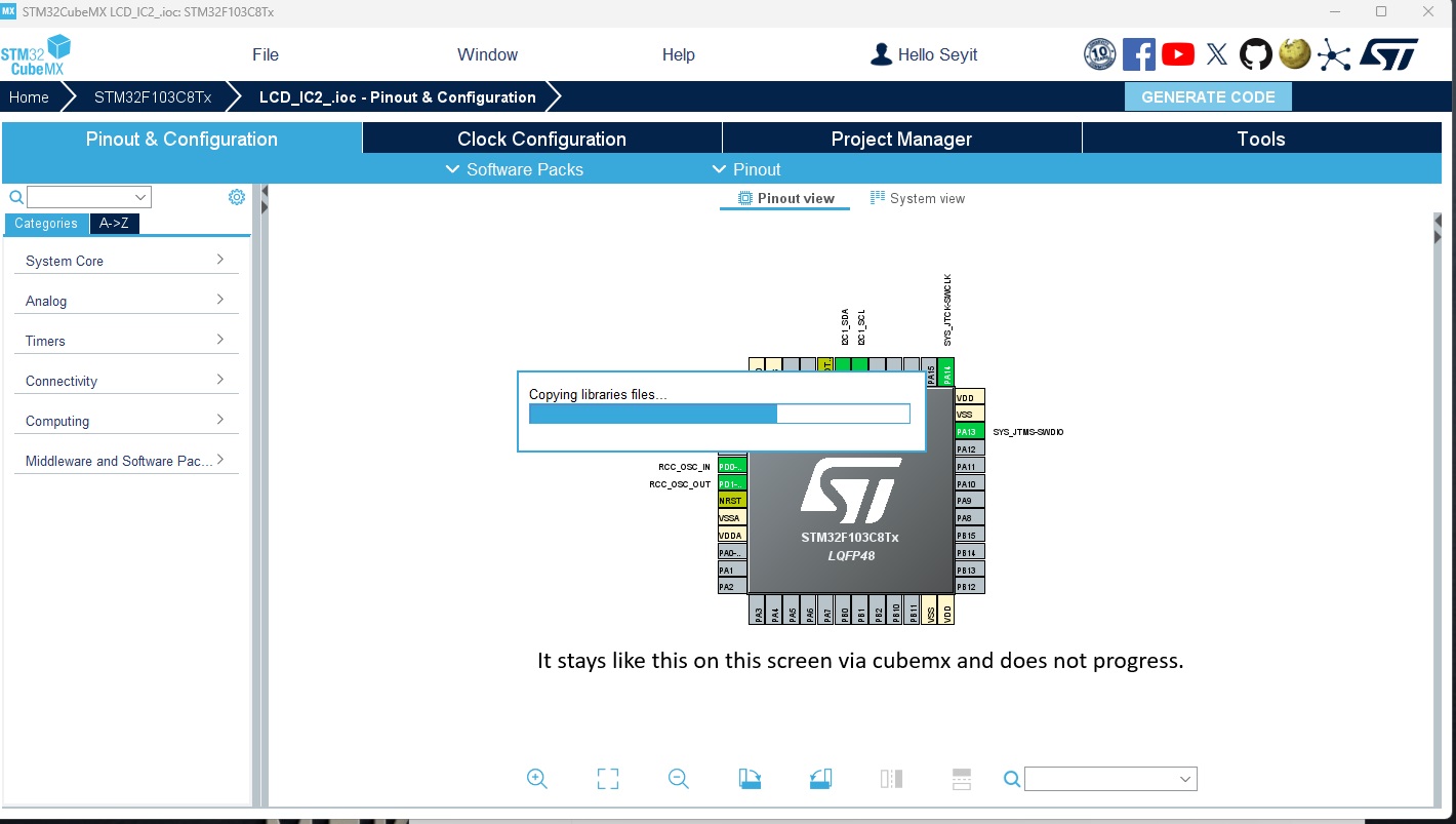 Code Generator Fault Stmicroelectronics Community