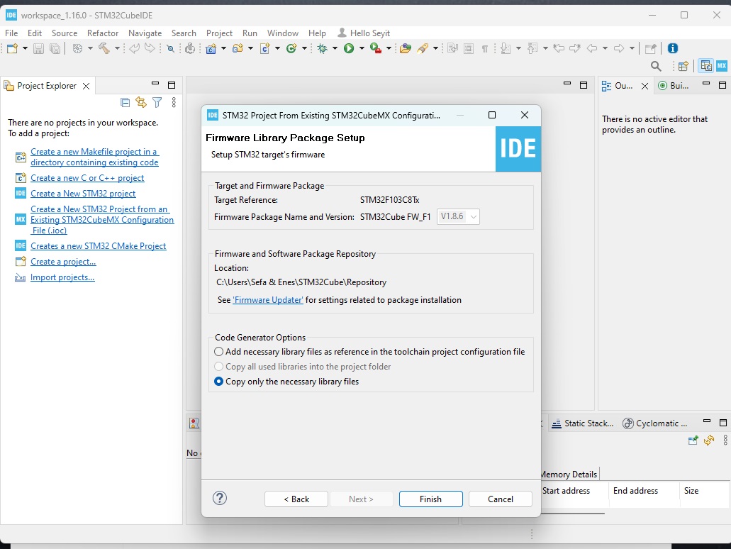 Code Generator Fault Stmicroelectronics Community
