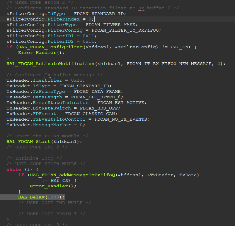 Solved: FDCAN not working with STM32U5F7 - STMicroelectronics Community
