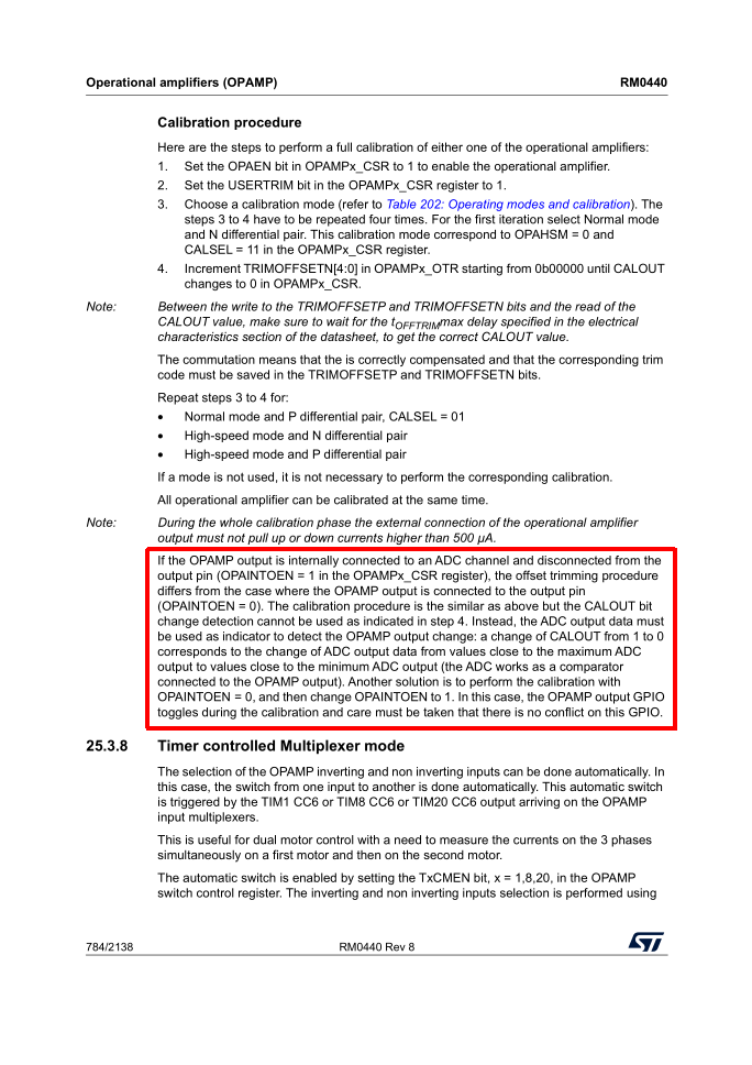 Solved: STM32G431 (STSPIN32G4), OPV High Offset Voltage - STMicroelectronics Community