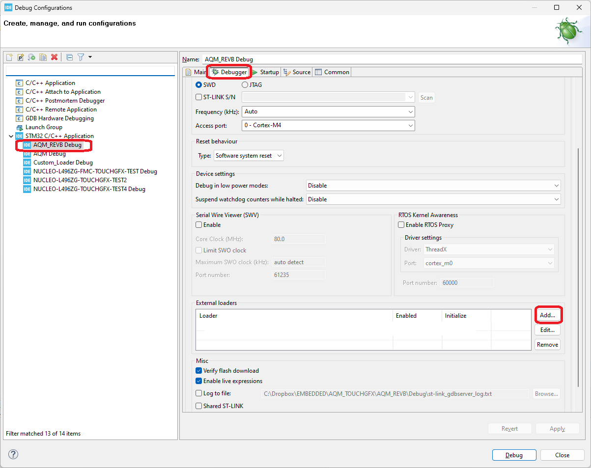Solved: Custom Loaders for the STM32L496 with MT25QL128 Qu... - STMicroelectronics Community