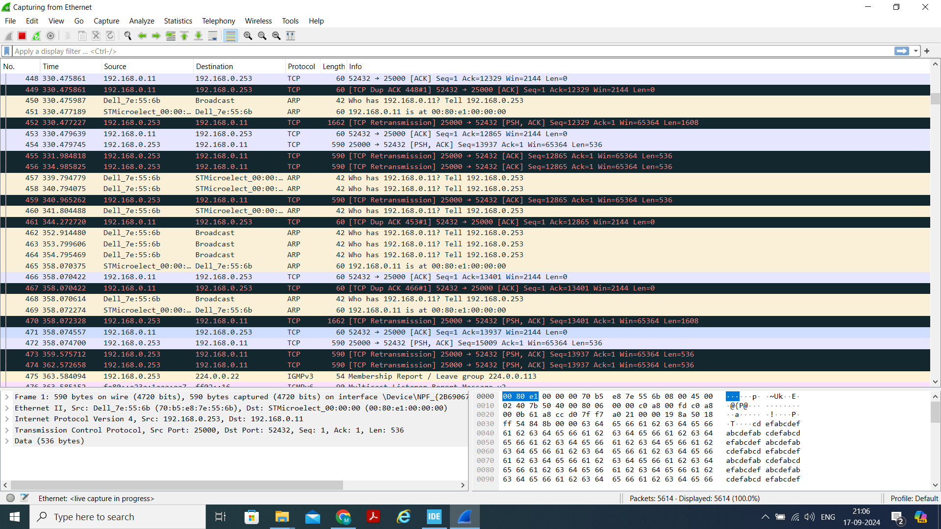 Stm32f4 Ethernet Receive Issue With Large Packet Stmicroelectronics Community
