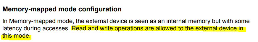 Solved Stm32h7 External Flash In Memory Mapped Mode Wit Stmicroelectronics Community