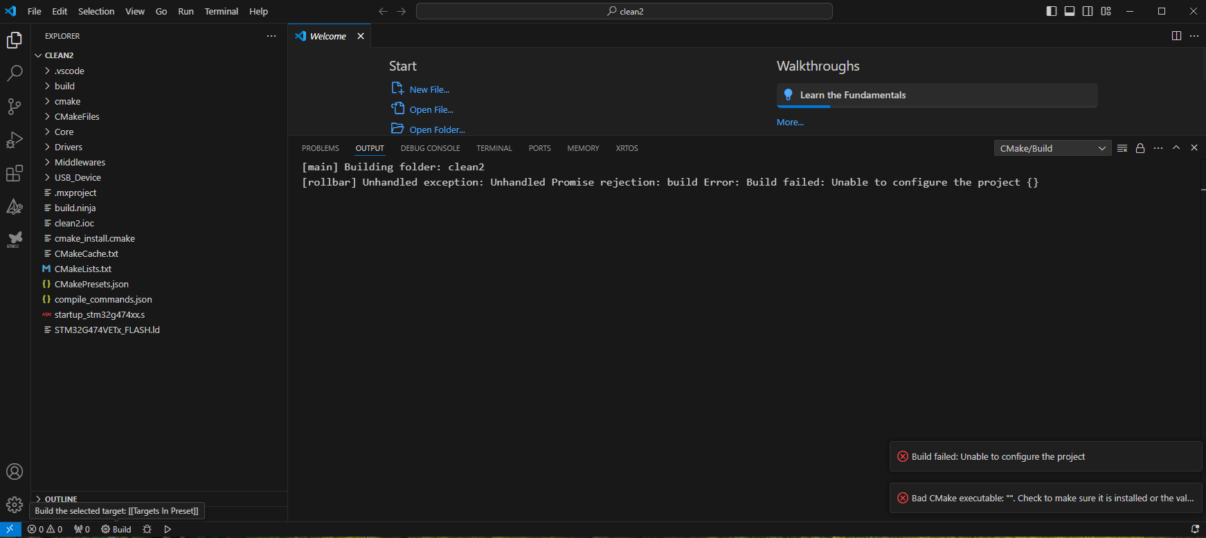 Solved Vscode With Stm32 Extension V2 1 0 Errors Stmicroelectronics Community