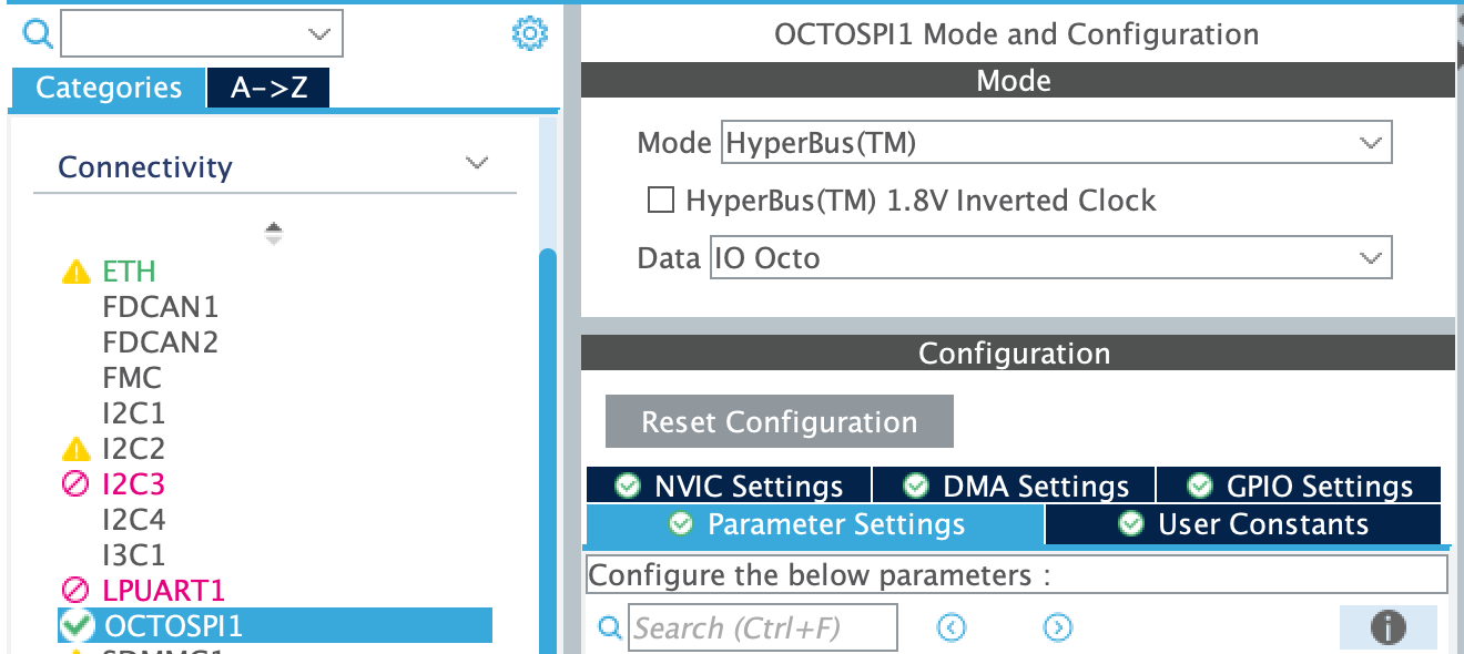 Solved: STM32H5 does not have a DQS line for HYPERBUS - STMicroelectronics Community
