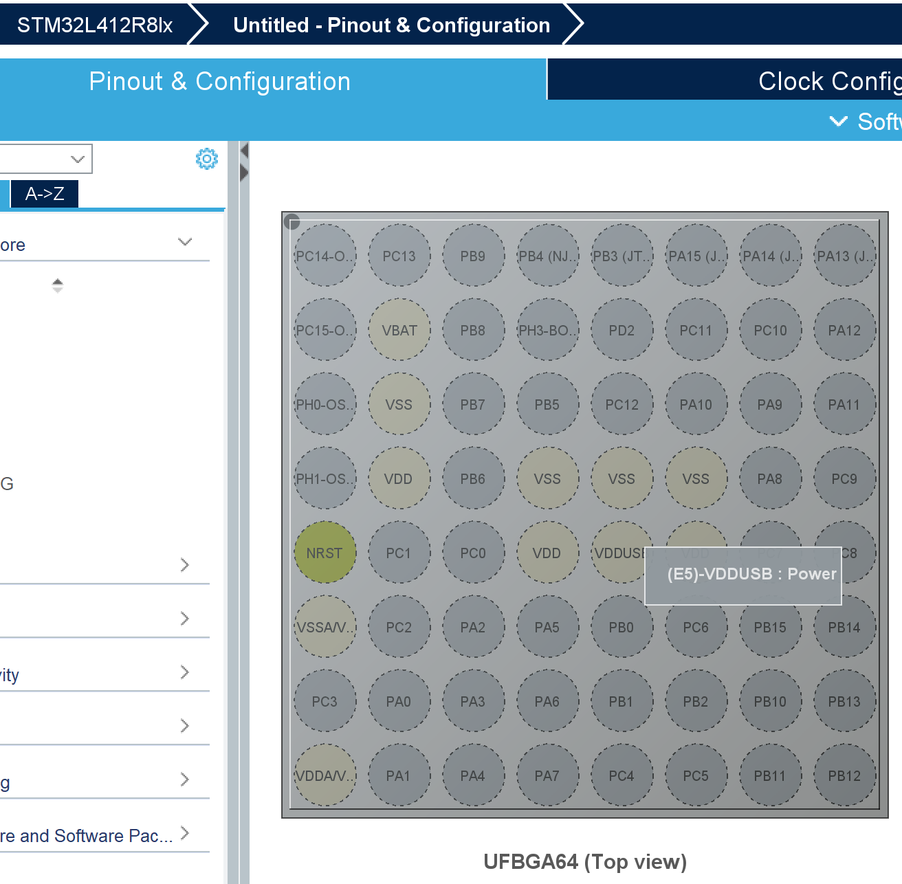Solved: STM32L412xx UFBGA package VBUS pins? - STMicroelectronics Community