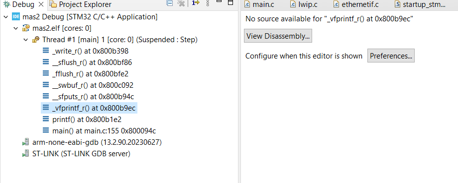 LWIP LOG NOT DISPLAYED - STMicroelectronics Community