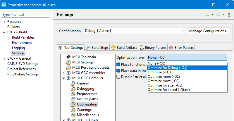 Solved: STM32 Cubeide Code Generator uses More Program Mem... - STMicroelectronics Community