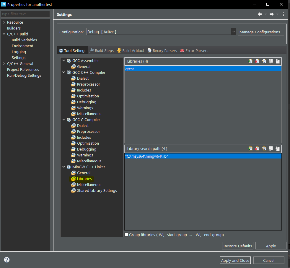 Solved Issue With Gtest In Cube Ide Stmicroelectronics Community