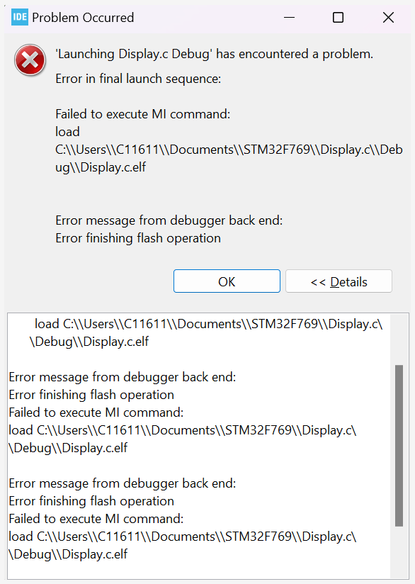 Facing Issue While Debugging Stmicroelectronics Community