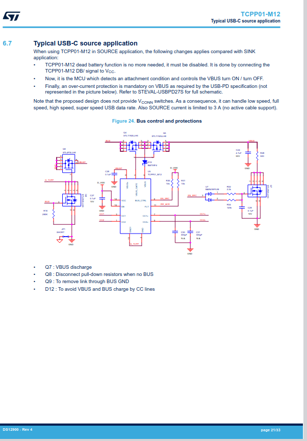 UCPD : TCPP01-M12 as source power delivery - STMicroelectronics Community