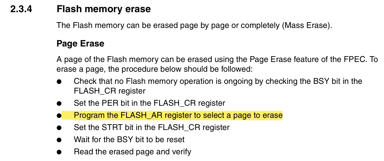 Solved: Questions about saving data to flash - STMicroelectronics Community