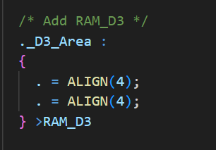 Solved: How can I define an array[512] at RAM_D1(@0x240000 ...