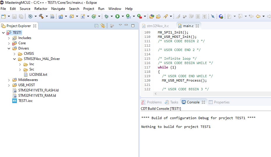 Solved: nothing to build for project STM32446E_EVAL - Page 2 - STMicroelectronics Community