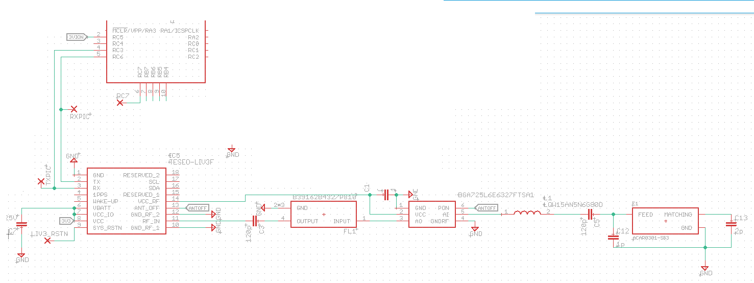 TESEO LIV3F: Antenna RF path - STMicroelectronics Community