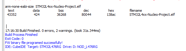 MEMS Studio Algobuilder output results in Board no... - STMicroelectronics Community