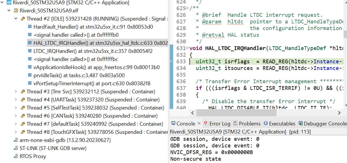 Solved Stm32 Osmessagequeue Hardfault Error Stmicroelectronics Community
