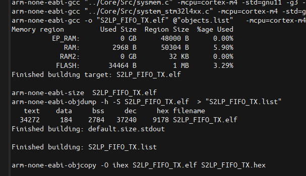 How to check memory usage from output file that co... - STMicroelectronics Community