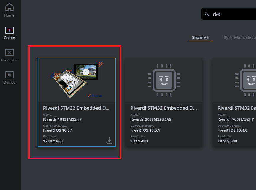 Solved: TouchGFX and RVT121HVLNWC00-B display selection - STMicroelectronics Community