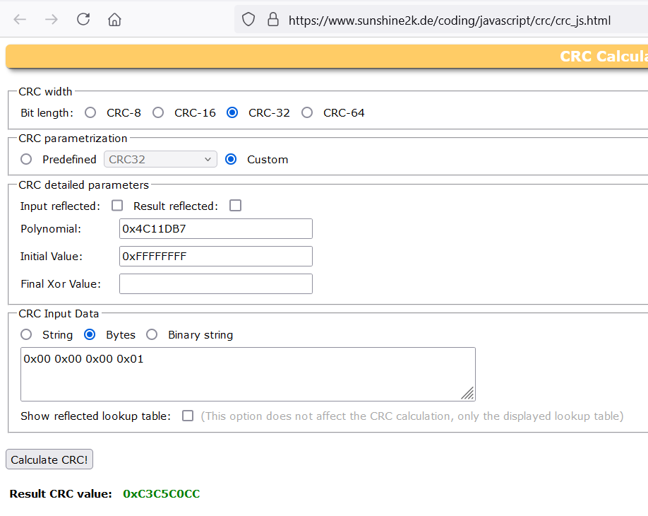 Solved: stm32f103re CRC ? - STMicroelectronics Community