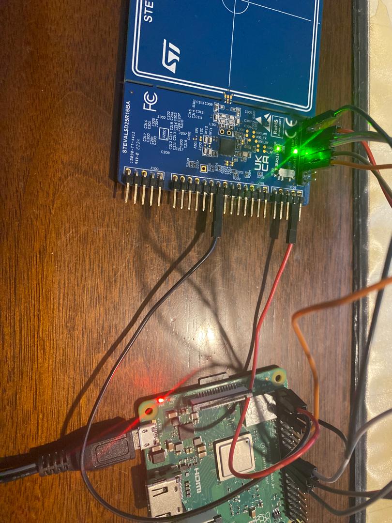 Solved: Raspberry Pi 3 to the STEVAL-25R3916B issue - STMicroelectronics Community