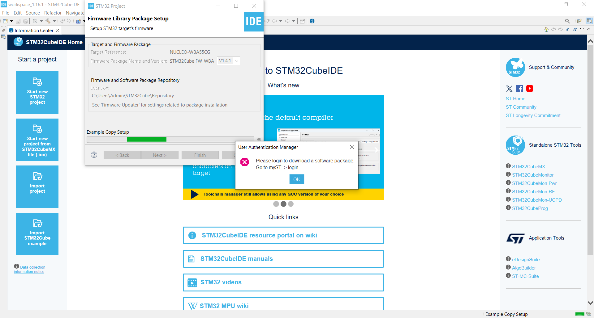 Solved Problems With Firmware Library Package Setup Stmicroelectronics Community