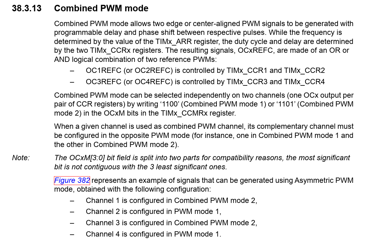 Solved To Generate 2 Pwm With Phase Shift With Same Timer Stmicroelectronics Community
