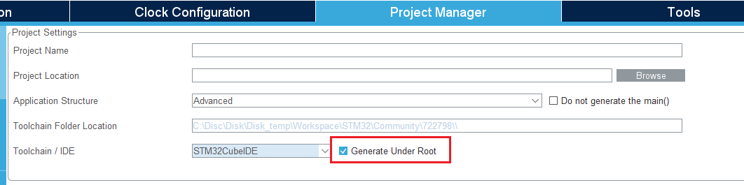 Solved: How to create a project that the source file and p... - STMicroelectronics Community