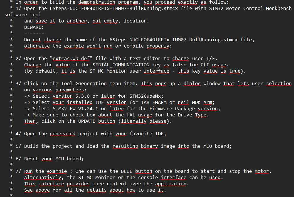 Import And Build Project From An Existing Example Stmicroelectronics Community