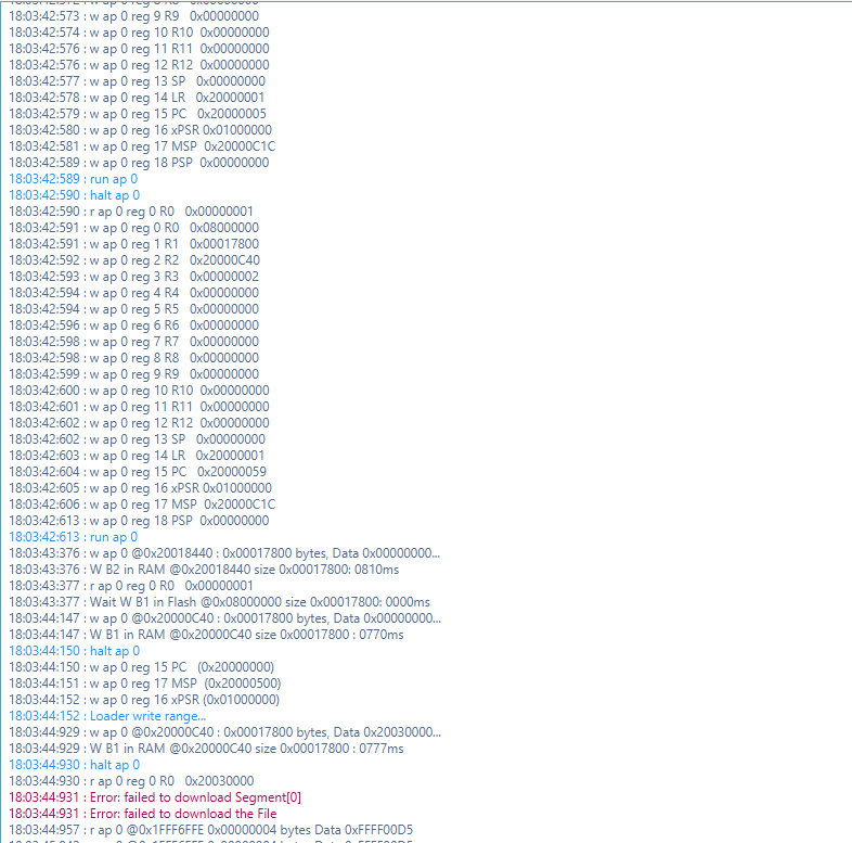 Solved: Error during flashing STM32WB5MMGH6U with cubeProg ... Solved: Error during flashing STM32WB5MMGH6U with cubeProg ...
