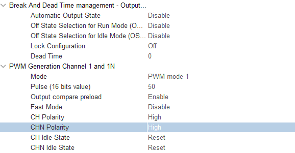 Complementary PWM issue - STMicroelectronics Community Complementary PWM issue - STMicroelectronics Community