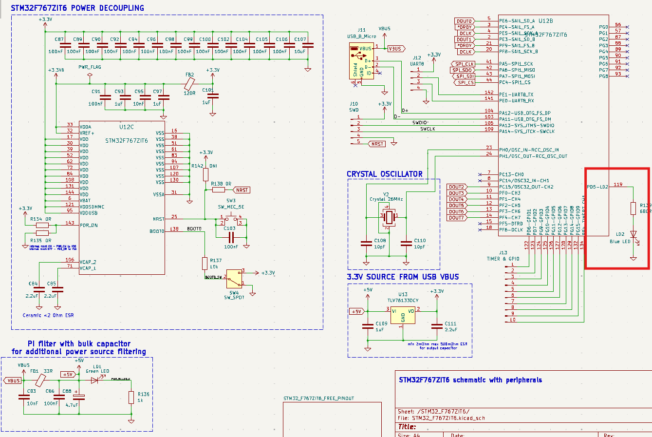 Stm32f767zit6 On Custom Pcb Runs Program For Just Stmicroelectronics Community
