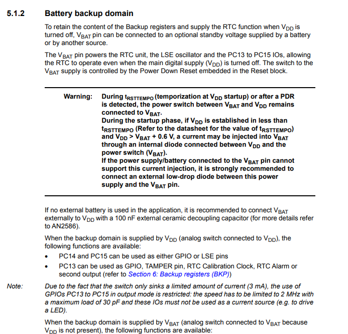 Solved Stm32f103c8t6 Blue Pill Rtc Doesn T Run When Vba Stmicroelectronics Community
