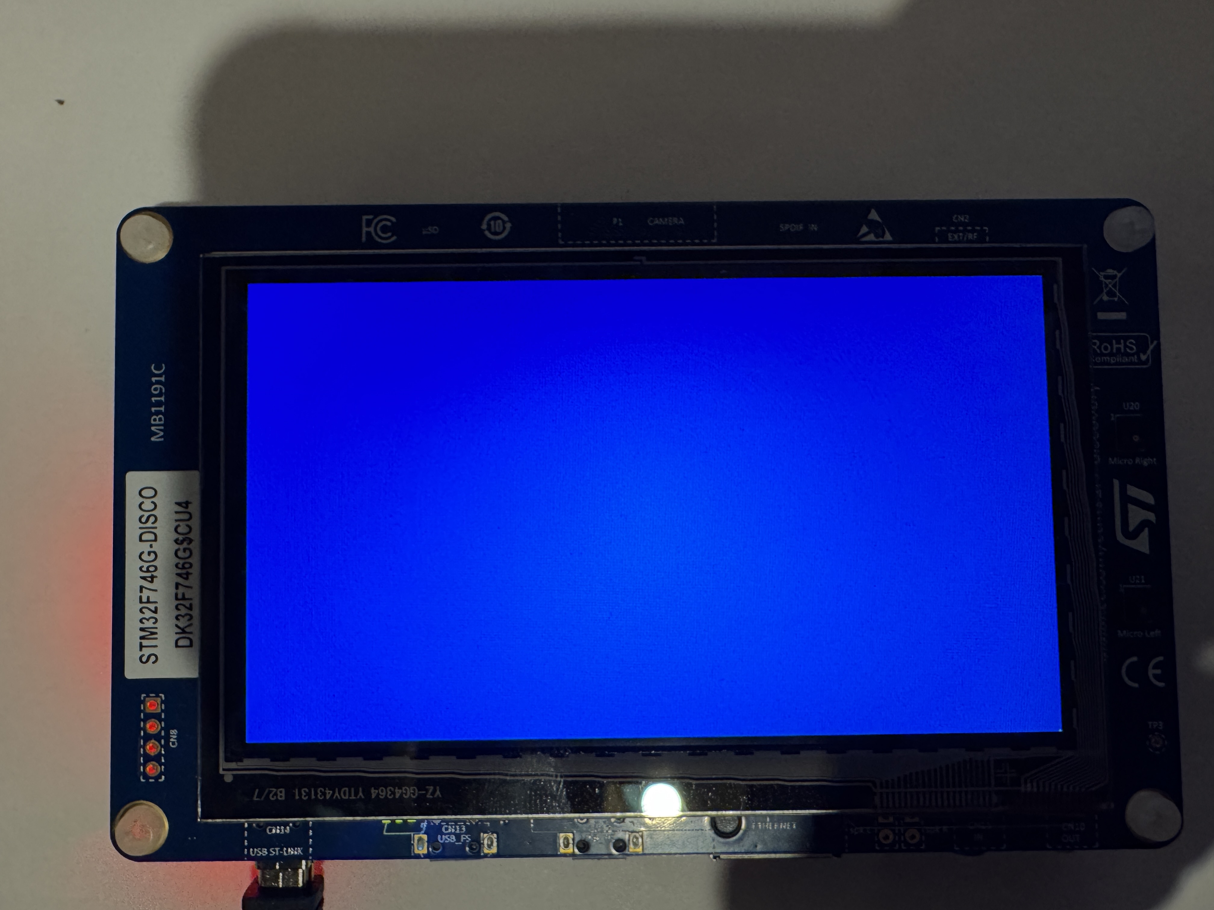 Solved: TouchGFX Not working STM32F746G-DISCO - STMicroelectronics Community