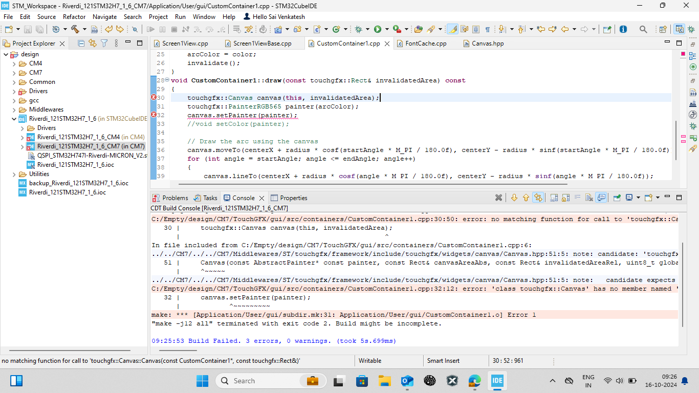 Solved Creating Custom Widget Using Code Stm32 Cube Ide 0566